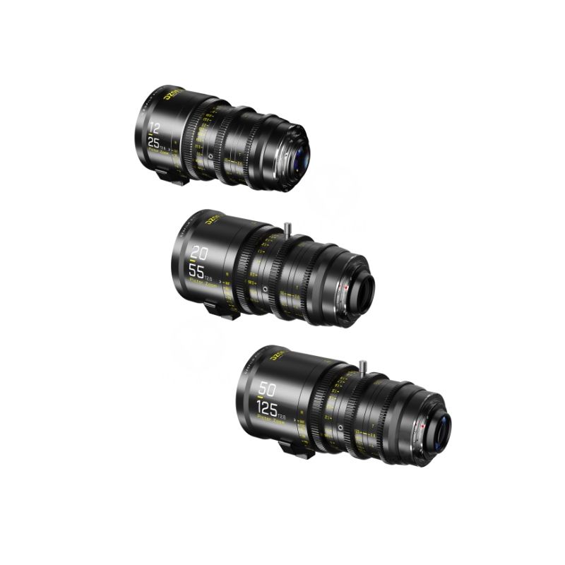 DZOFILM Pictor Zoom 3-Lens Kit 12-25/20-55/50-125 T2.8 Black | 0 % ...